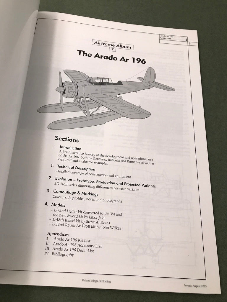 Airframe Album No. 7 — The Arado Ar 196 — A Detailed Guide to the "E ...