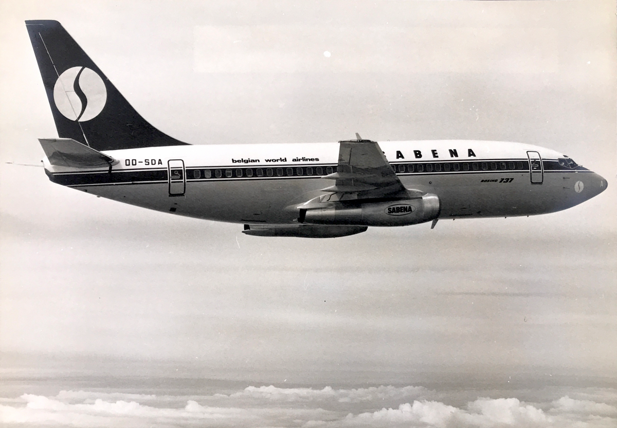 [PHOTO GRAND FORMAT (23 x 30 cm) SABENA] du Boeing 737-229 – aviation ...