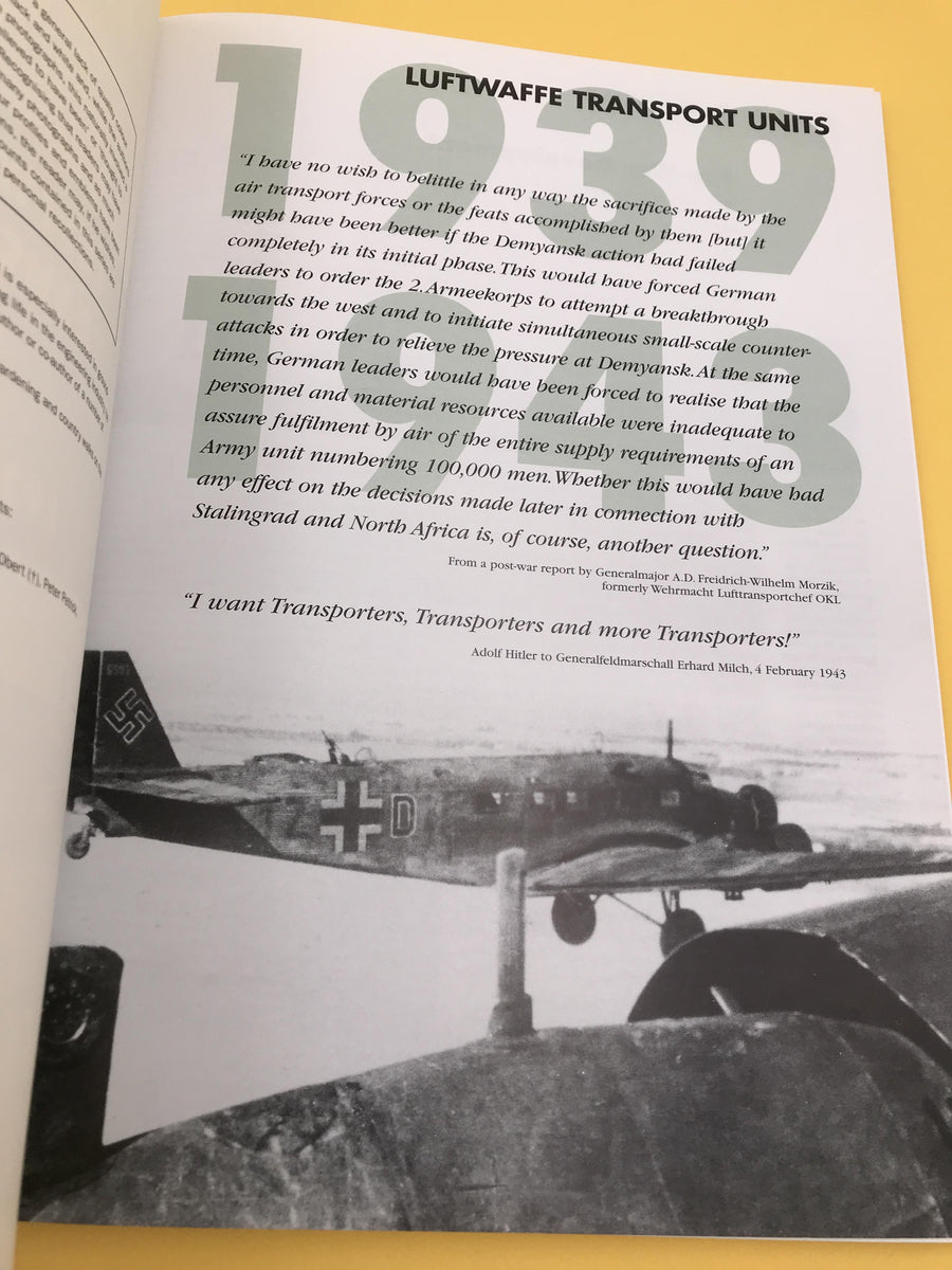 TRANSPORTER / LUFTWAFFE TRANSPORT UNITS, 1939-1943 (VOLUME ONE) (LUFTW ...