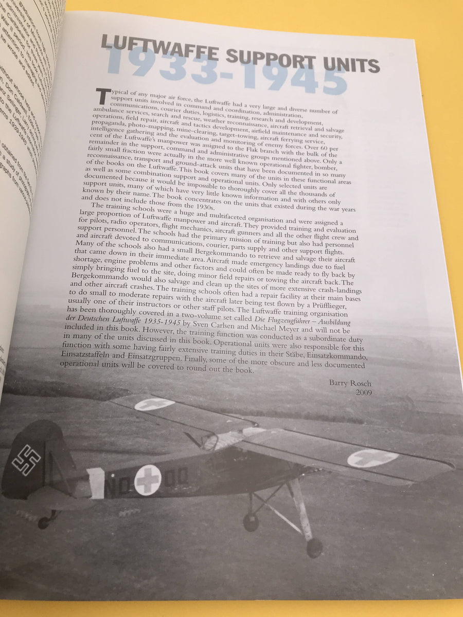 LUFTWAFFE SUPPORT UNITS / UNITS, AIRCRAFT, EMBLEMS AND MARKINGS 1933-1 ...