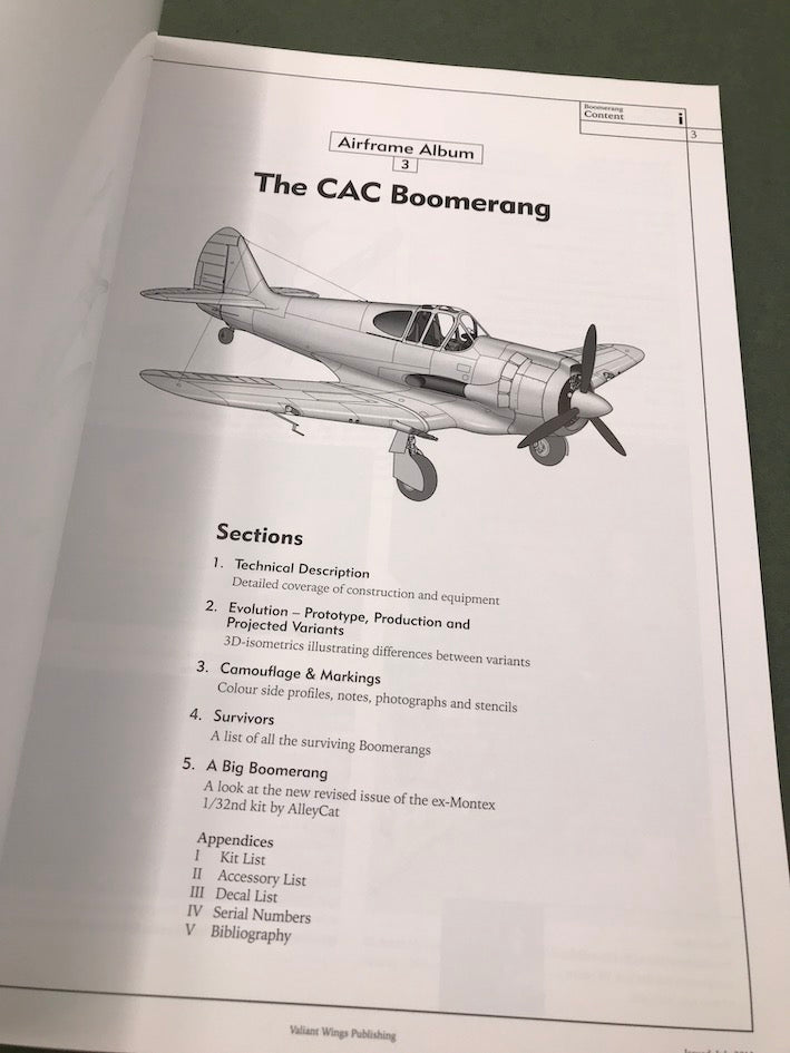 Airframe Album No.3 — The CAC Boomerang A Detailed Guide to the RAAF ...