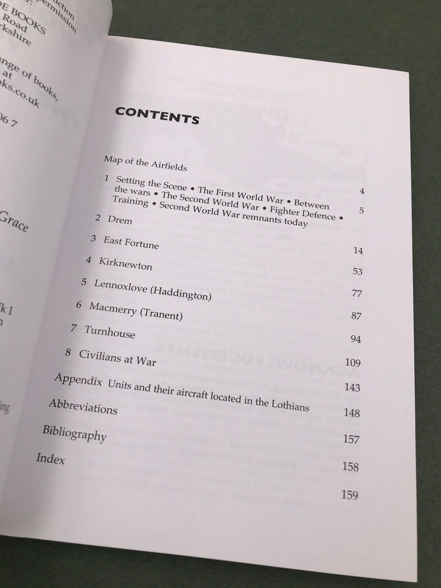 SCOTTISH AIRFIELDS IN THE SECOND WORLD WAR Vol.1 THE LOTHIANS ...